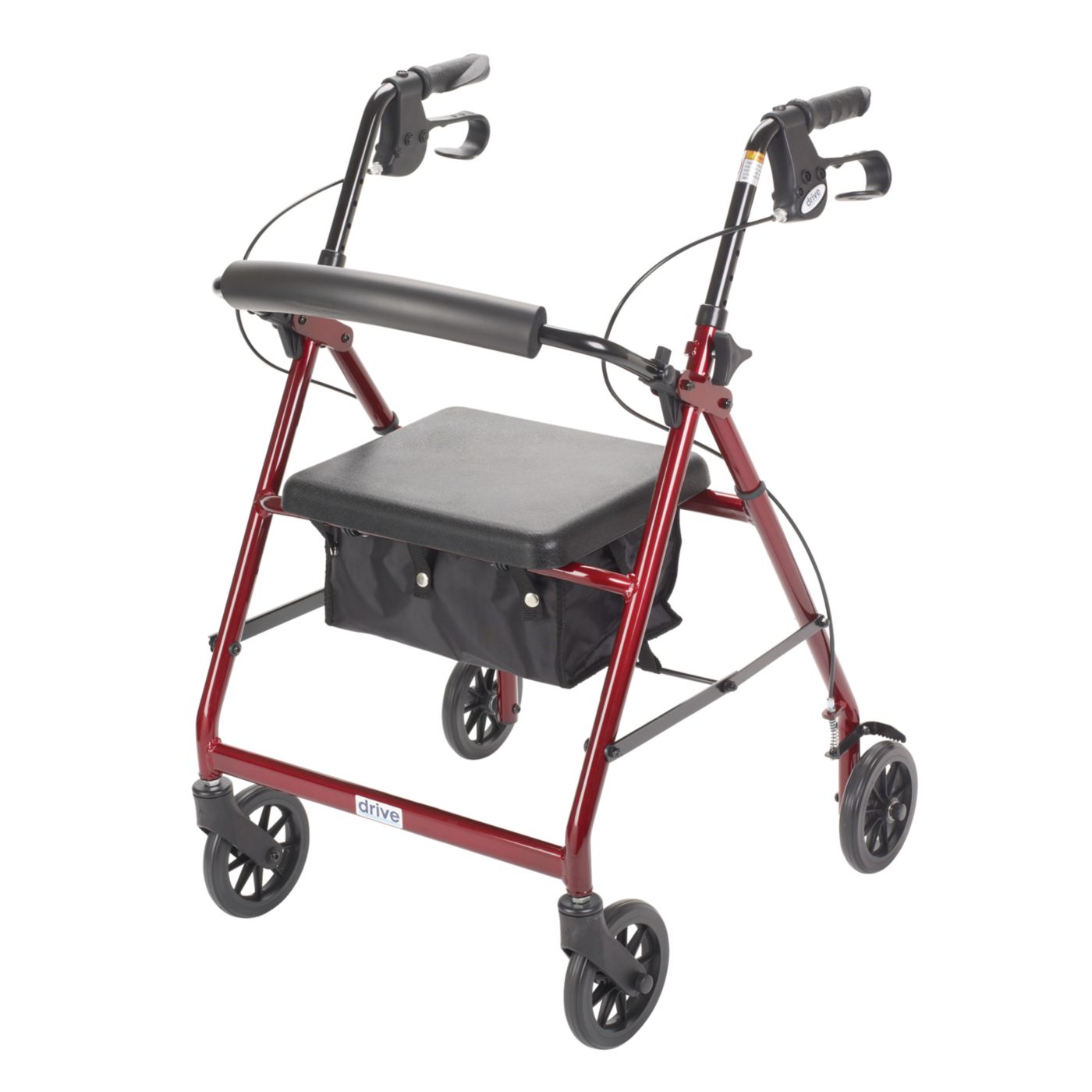 Drive Aluminum Rollator with Fold-Up Removable Backrest | Performance ...