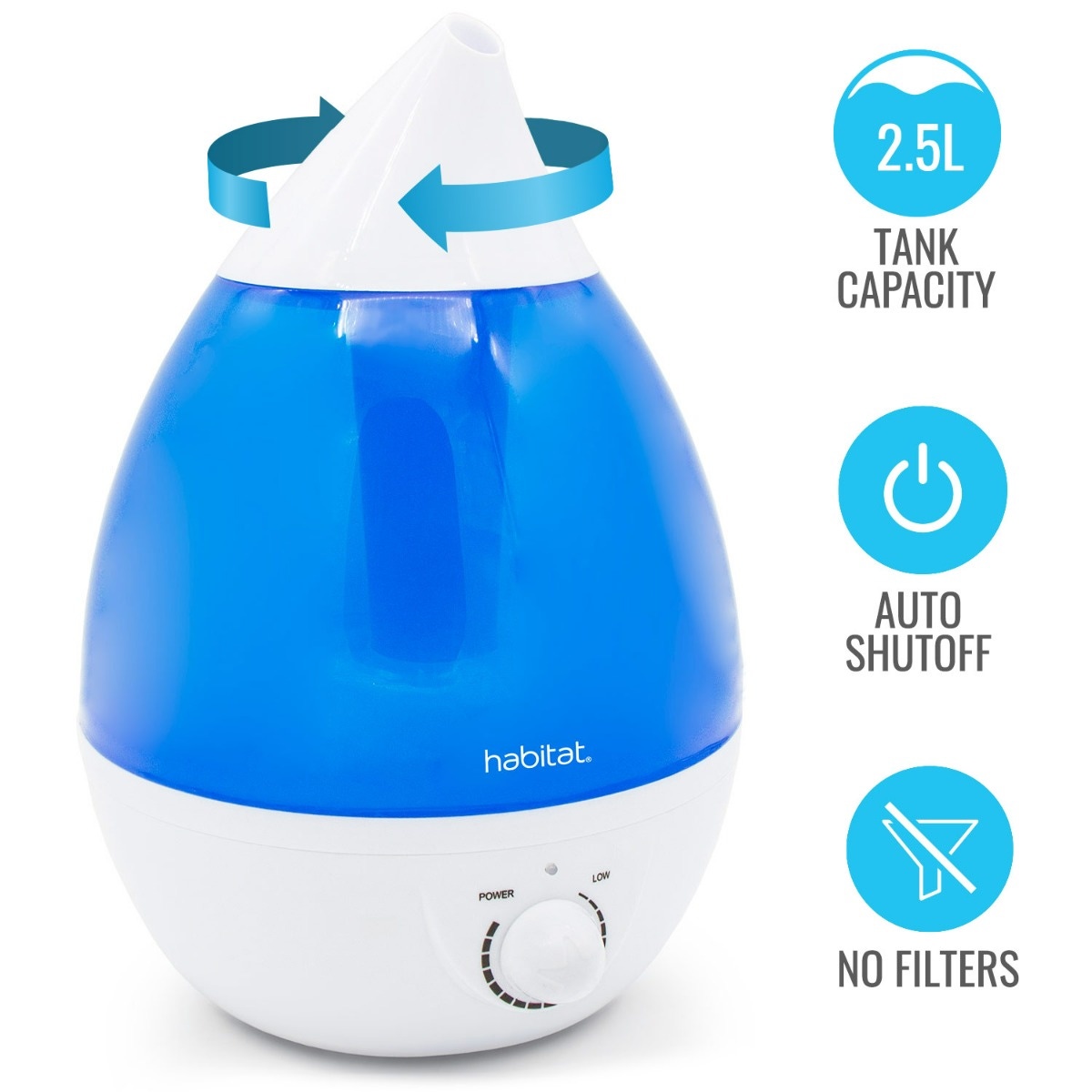 Habitat Mist Humidifier 2.5L | Performance Health