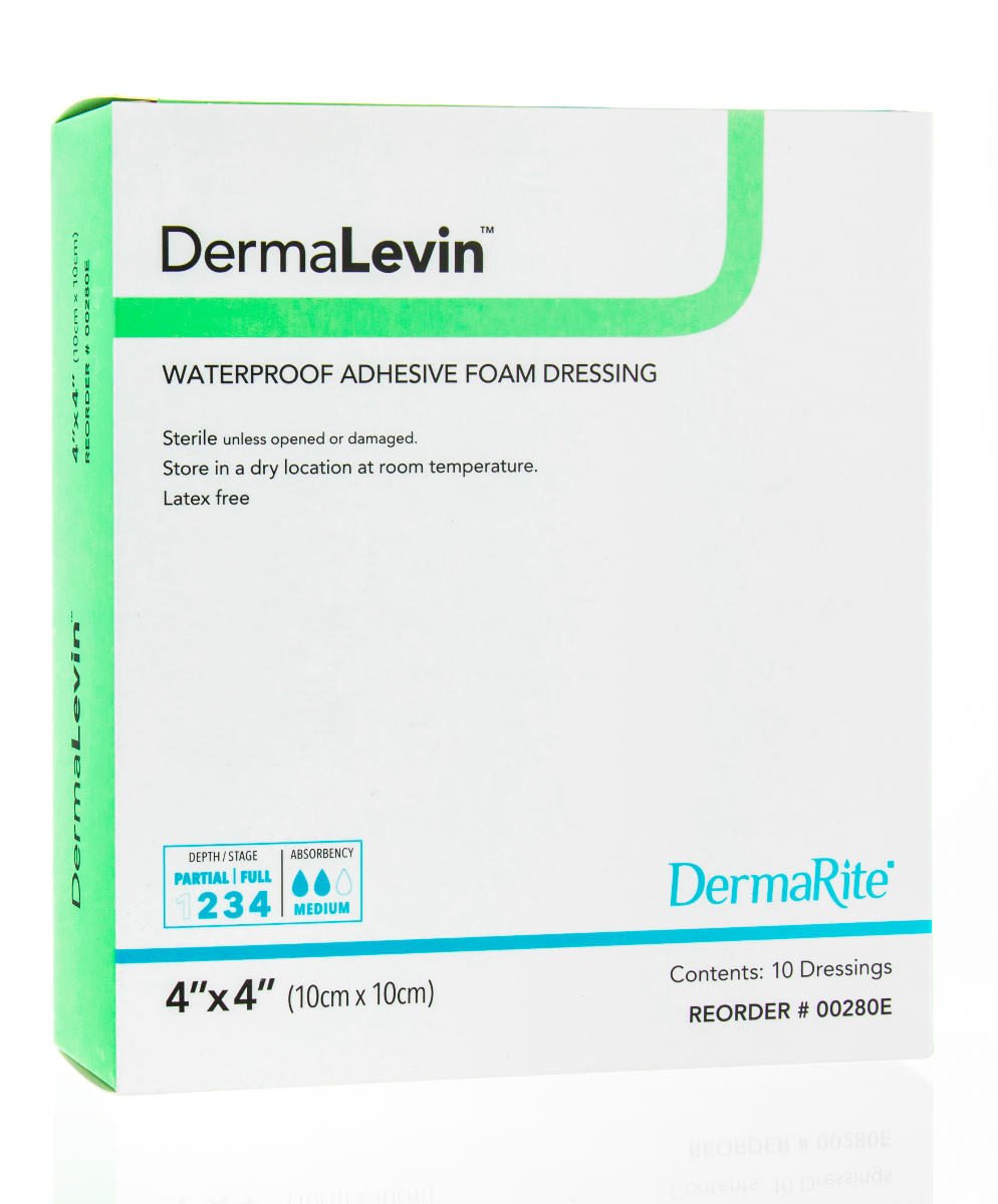 DermaLevin Waterproof Adhesive Foam Wound Dressing | Performance Health