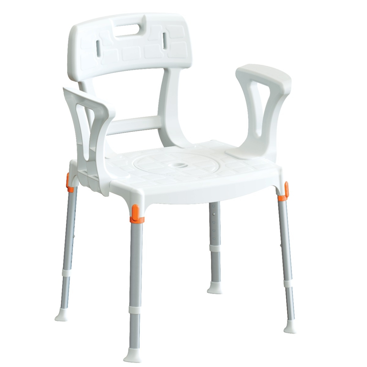 Commode Chair with Backrest & Armrests – Comfort & Support ...